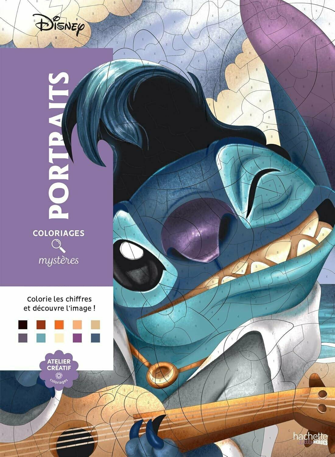 Christophe-Alexis Perez. Coloriages mysteres Disney Portraits Раскраска Волшебный мир Диснея Портреты /Книги на английском языке
