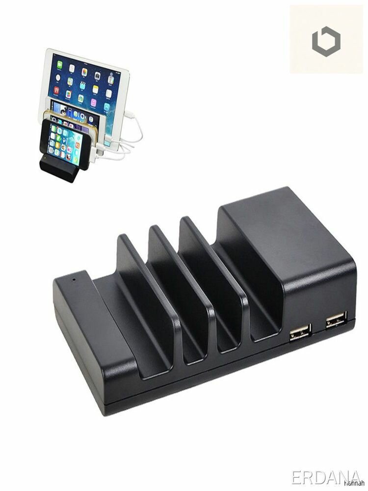 Многофункциональная Подставка С Четырьмя Usb Для Зарядки Мобильных Устройств 14.50X8.00X3.40Cm