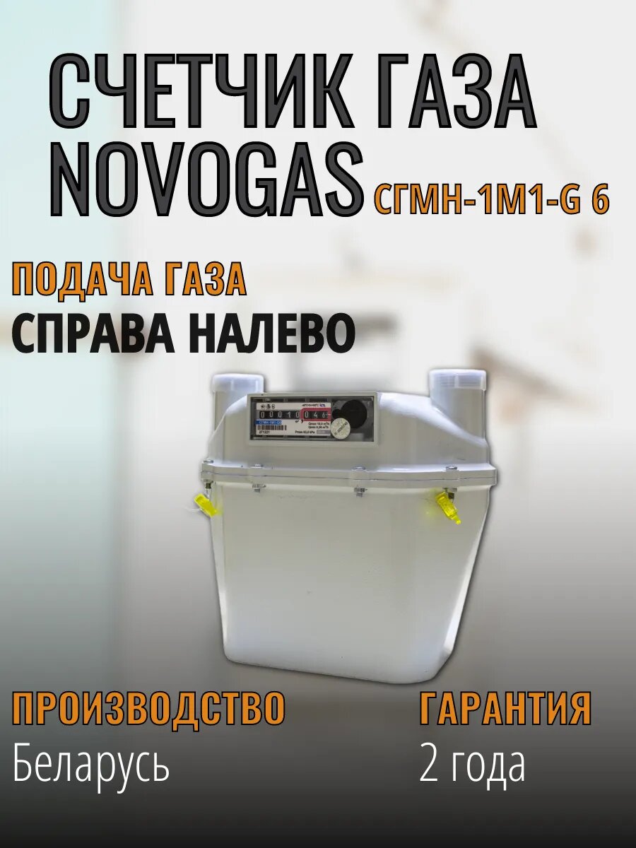 Счетчик газа СГМН-1М1-G6 200 правый 1 1/4"