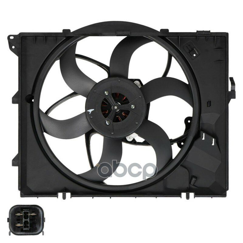 Вентилятор радиатора BMW 3 (E90) (05-)/1 (E81) (04-) (с кожухом) (400W) (LFK 26173) LUZAR арт. LFK26173
