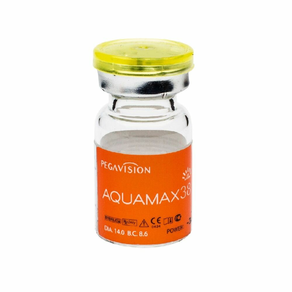 Контактная линза PegaVision AQUAMAX 38, -1,00/14,0/8,6 (1 линза во флаконе)