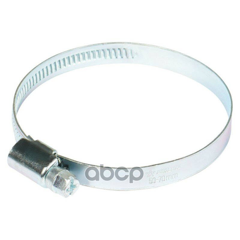 Хомут червячный 50-70/9 мм, стандарт, W1 (оцинк) AIRLINE арт. AHCG029