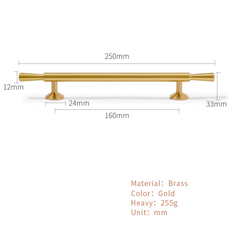 Латунные ручки Santaya, Цвет: Pitch-Row-160mm