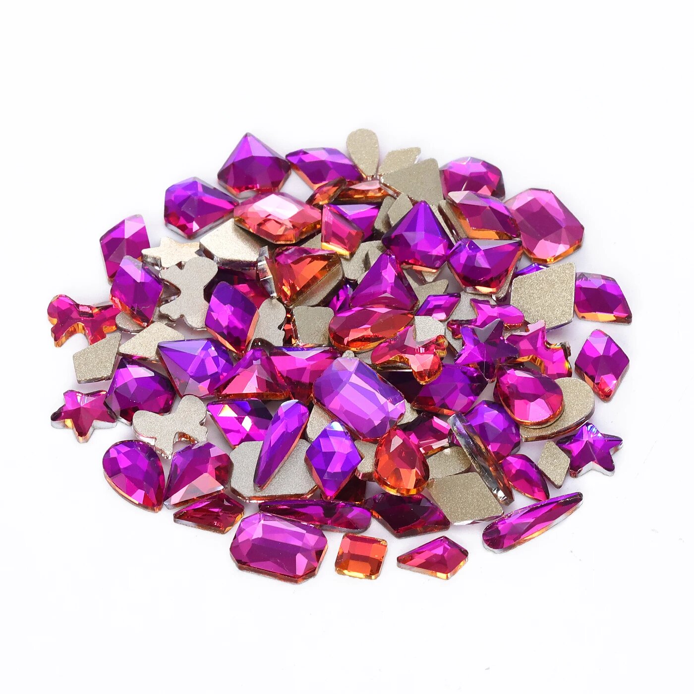 Стразы стеклянные Purple Volcano, 500 шт