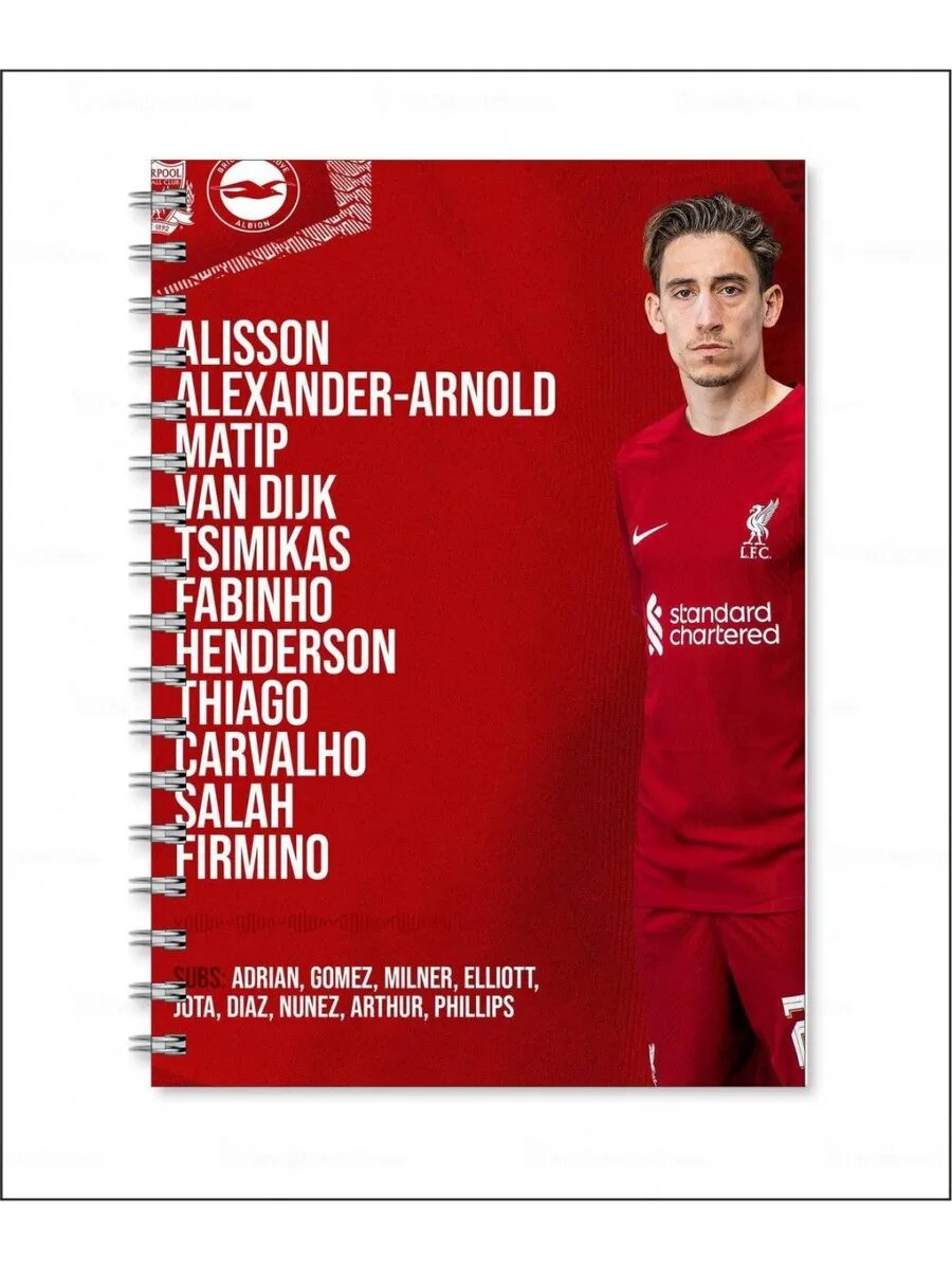 Тетрадь ФК Ливерпуль - Liverpool