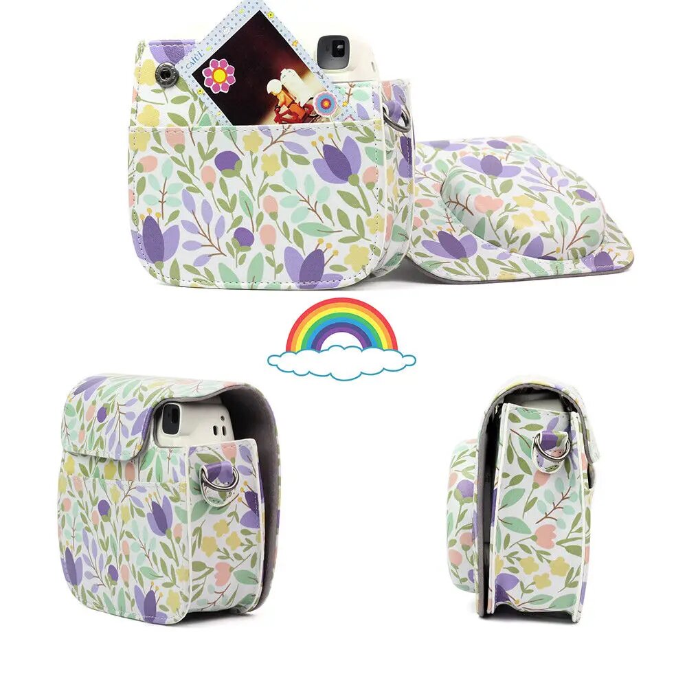 Чехол для Fujifilm Instax Mini из искусственной кожи CAIUL Leaves