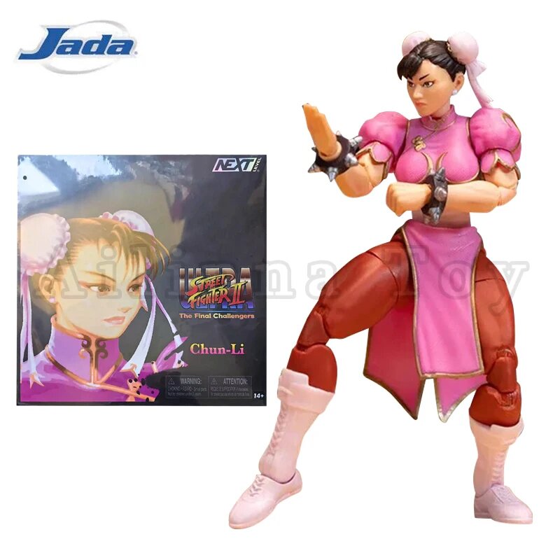 Jada Toys 1/12 6-дюймовая экшн-фигурка Street Fighter Pink Chun-Li Аниме-модель