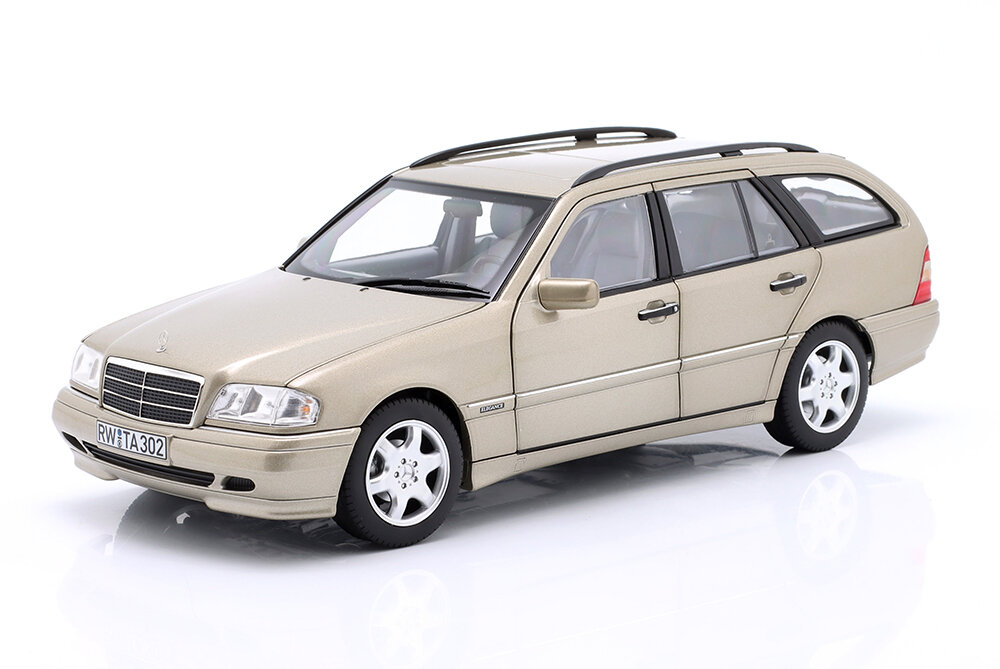 Модель коллекционная NOREV Mercedes c-klasse estate 1997 pearl silver