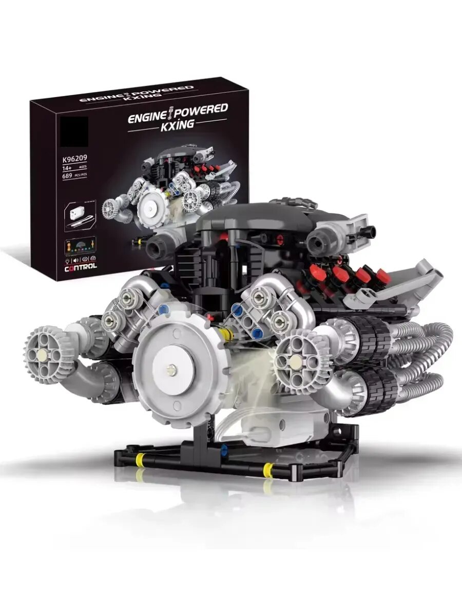 Конструктор Техника, Двигатель суперкара V8, К96209