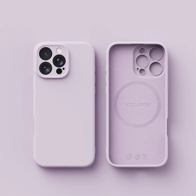 Мягкий Жидкий Силиконовый Магнитный Чехол Для iPhone 16 Pro Фиолетовый, Molandizi, For iPhone 16 Pro