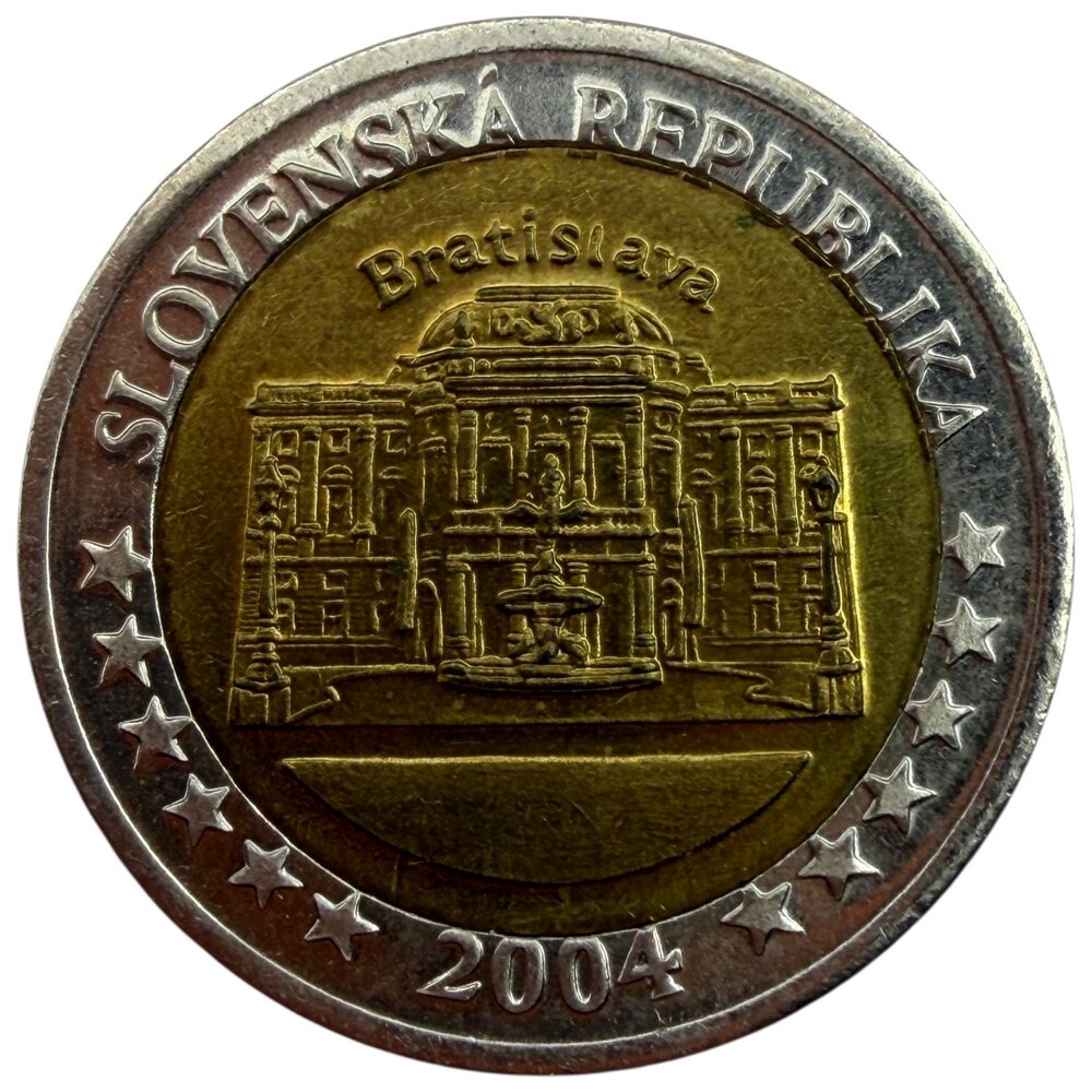 Словакия 2 евро 2004 г. Essai (Проба)