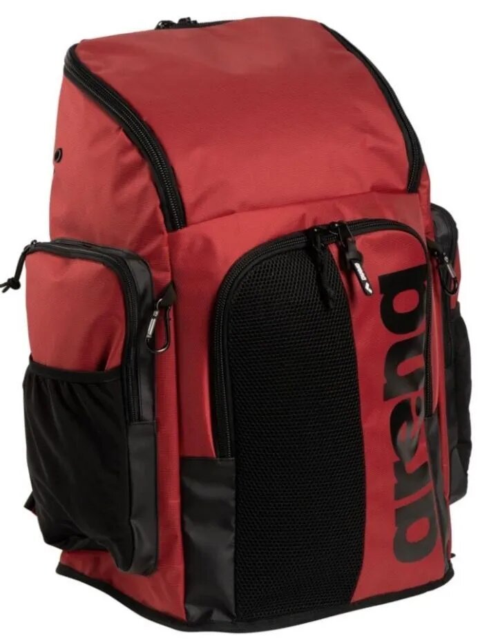 Arena Рюкзак Spiky III Allover monogram backpack 45л, женский, спортивный, нейлон, полиэстер, бургундия — фото 1