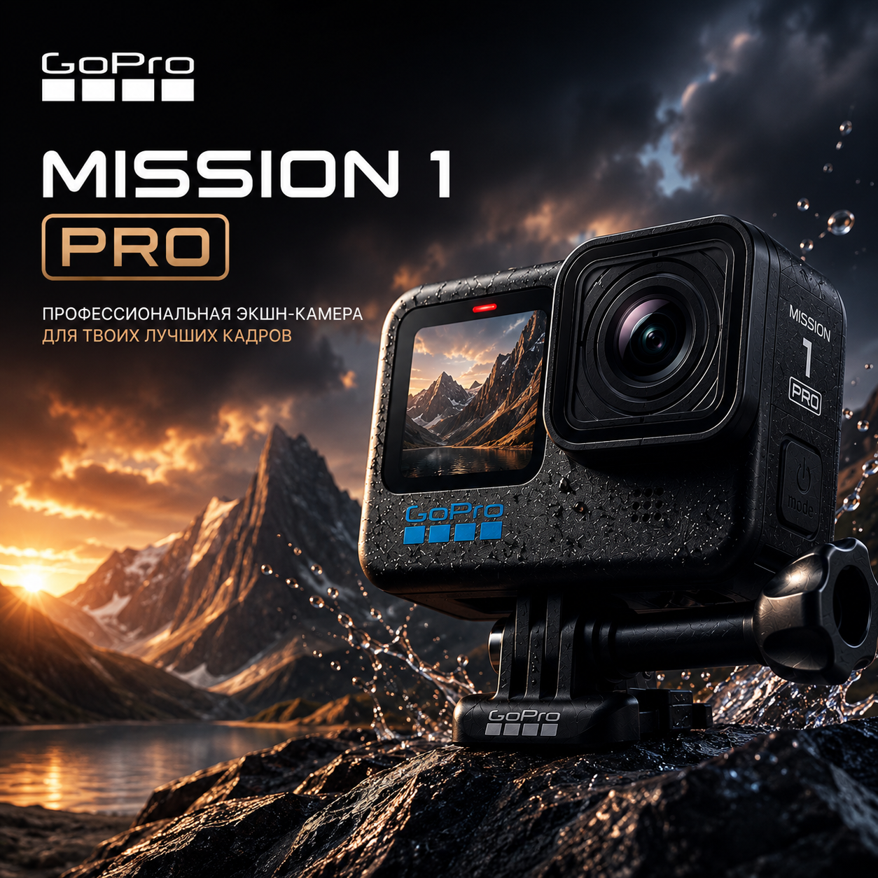 Название товара: GoPro MISSION 1 PRO, камера 8К, 40fps, 50Мп hypersmooth