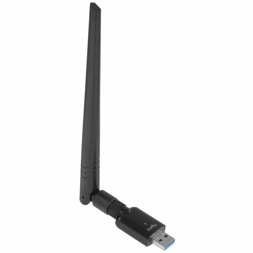 Wi-Fi-адаптер, антенна внешняя 1шт, цвет- черный