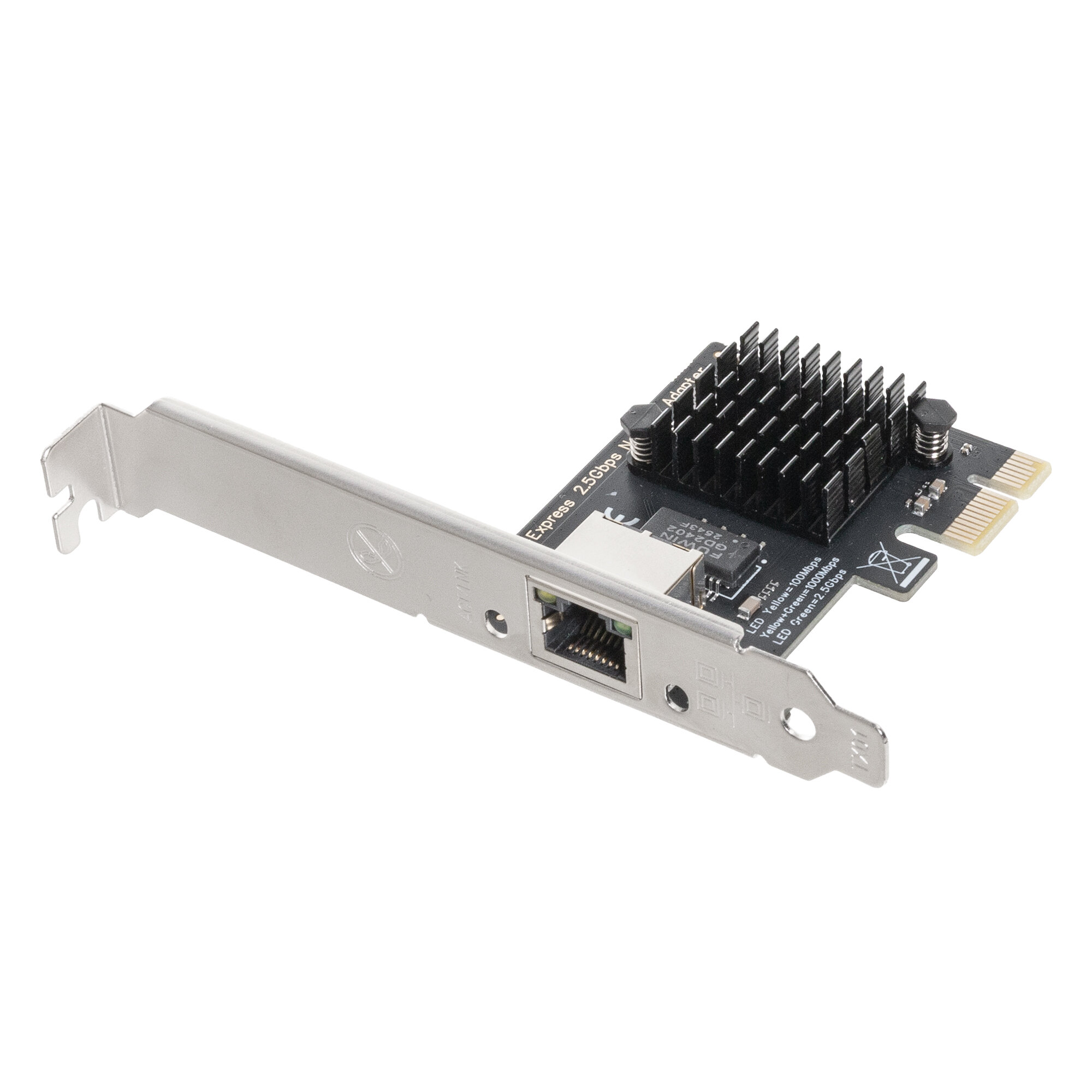 Сетевая карта игровая 2.5Gbps PCI-E , Realtek RTL8125