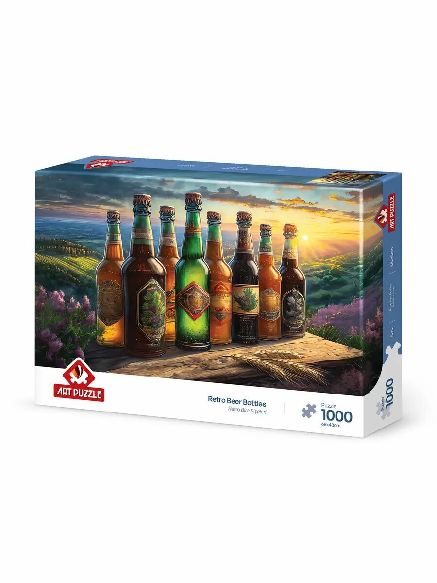 ART PUZZlE Ретро Пивные бутыльки 1000 дет.