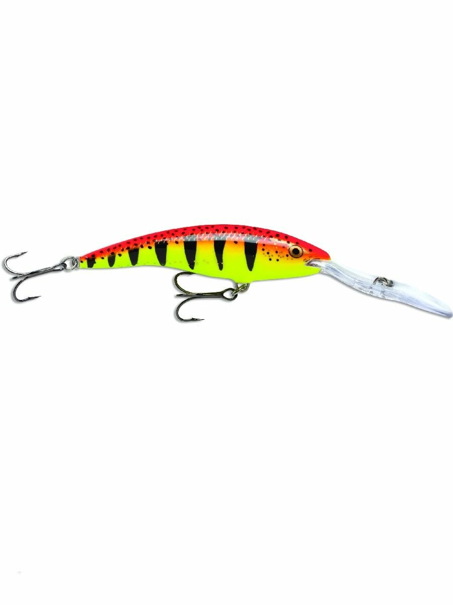Воблер для троллинга Rapala Deep Tail Dancer плавающий 9 см 13 гр #HT на щуку, судака, окуня для летней рыбалки