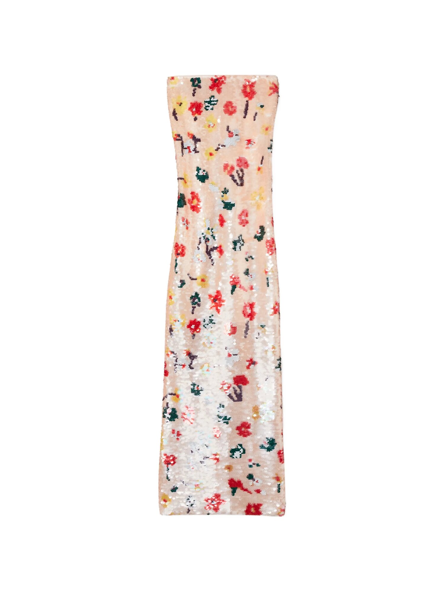 Платье Strapless sequin dress