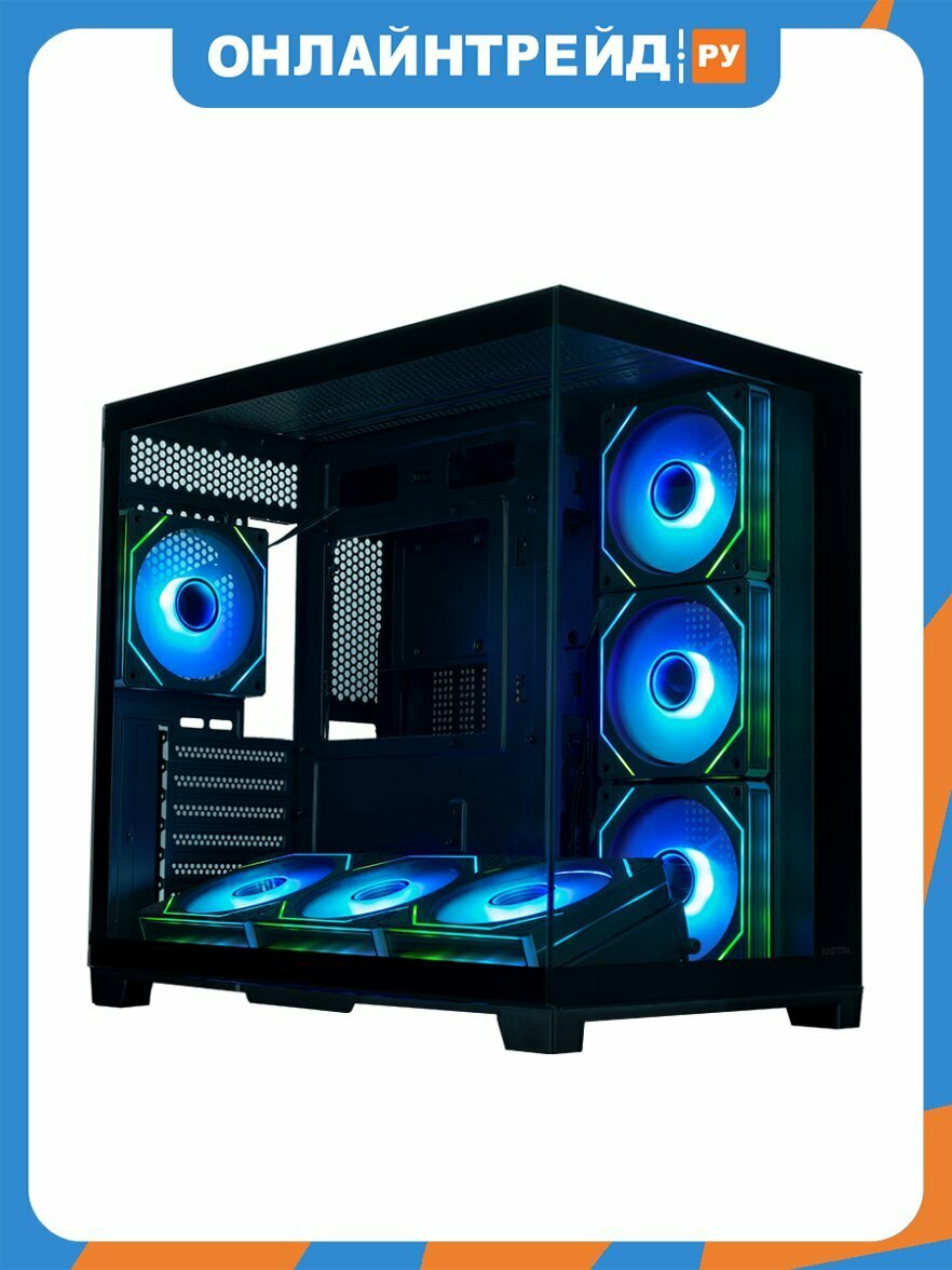 Корпус Xastra QW500 7ARGB-C10-UC, черный