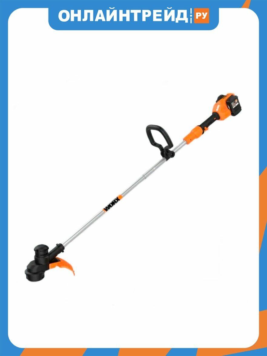 Триммер аккумуляторный Worx WG183E 40В, 33см, 2Ач х2, двойное ЗУ, коробка