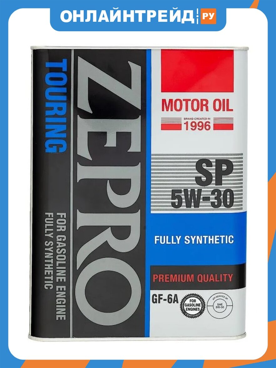 Моторное масло Zepro Touring FS 5W-30 синтетическое 4 л (Корея)