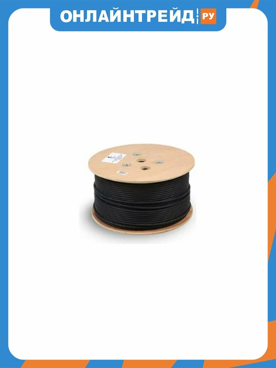Кабель информационный Cabeus FTP-4P-Cat.5e-SOLID-OUT-PE-UV кат.5E F/UTP 4 пары PE внешний 305м черный