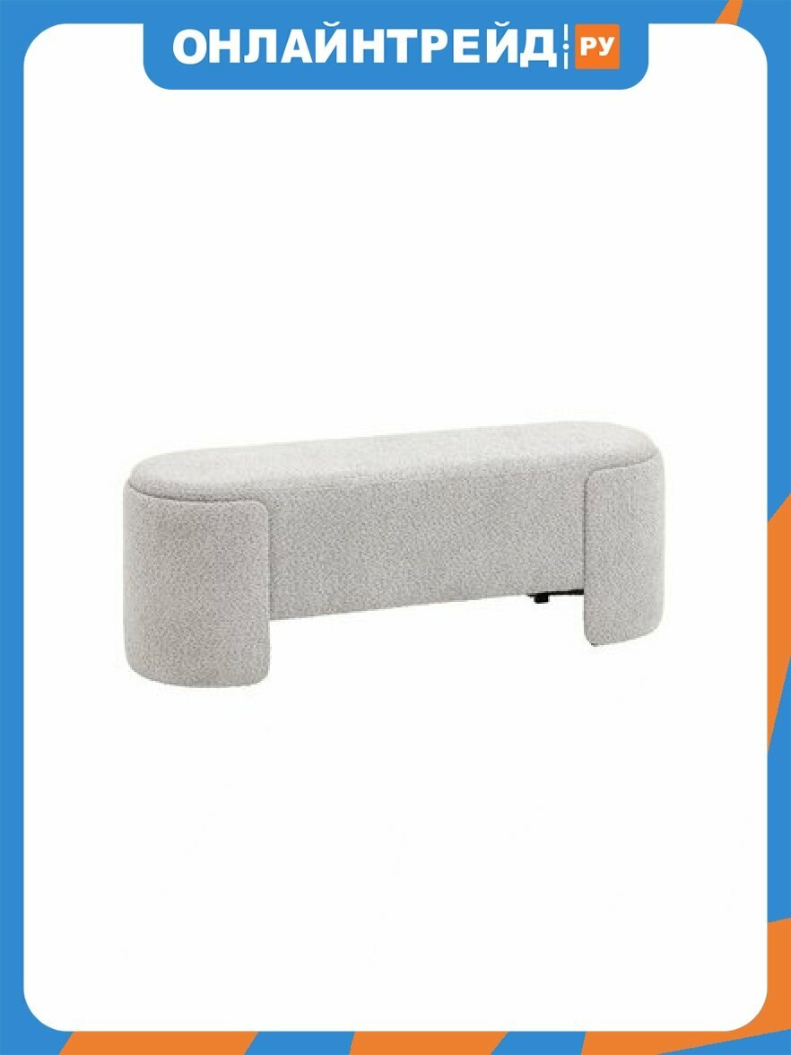 Банкетка Stool Group Taks букле светло-серый