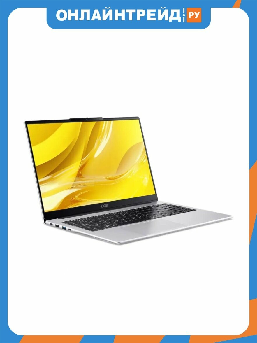 Ноутбук Acer AL15-74P-7403 15.6", IPS, Intel Ultra 7 155H 1.4ГГц, 16-ядерный, 16Гб DDR5, 512Гб SSD, Intel Arc Graphics, без ОС, серебристый (NX. DQSCD.001)