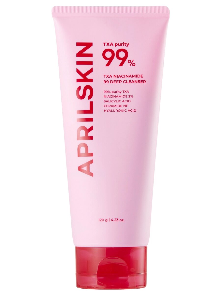 APRILSKIN Осветляющая пенка для умывания с транексамовой кислотой TXA Niacinamide Toning Shot 99 Deep Cleanser 120 гр