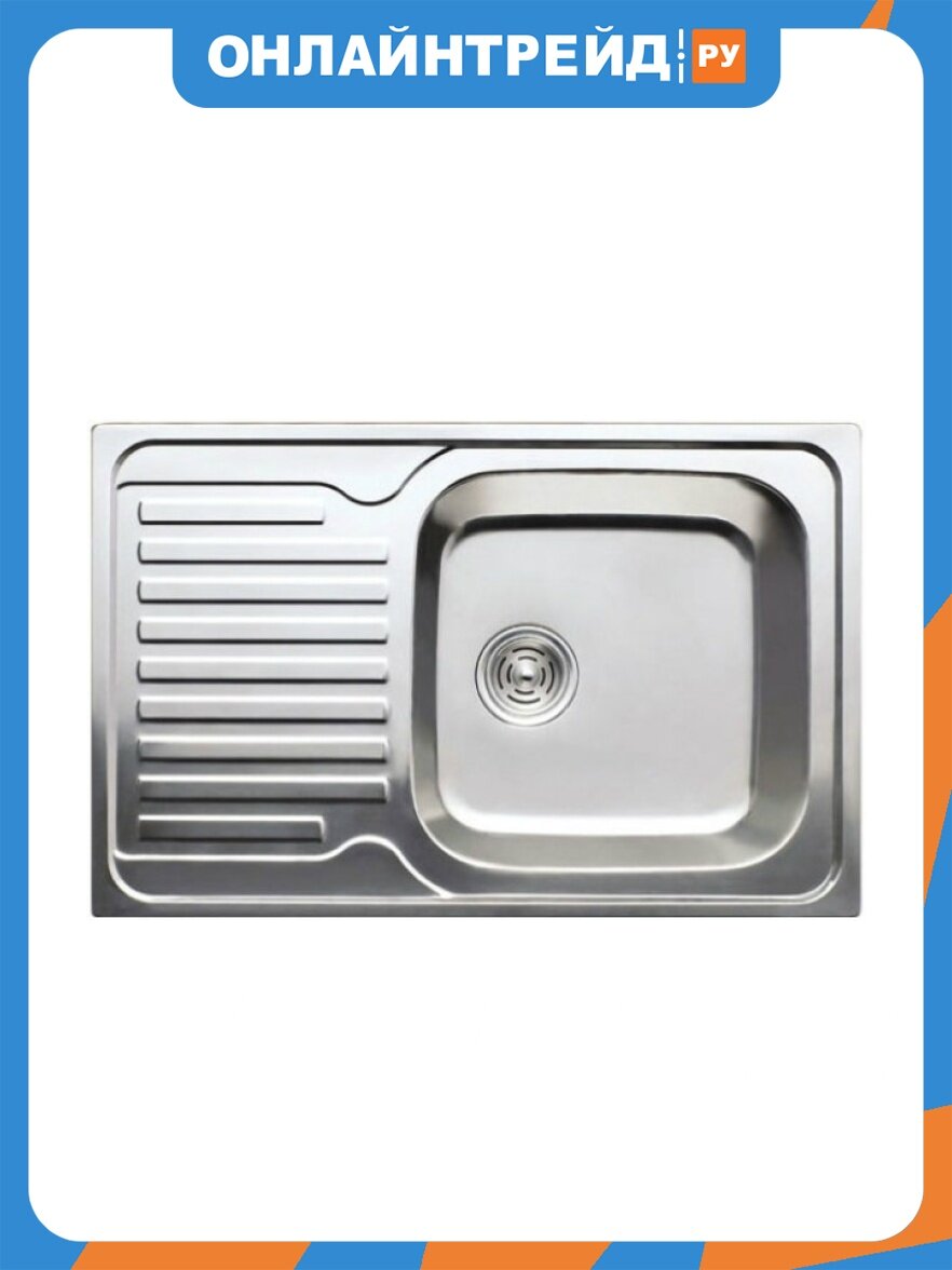 Мойка для кухни Kaiser® Kaiser KSS-7850R 780x500*0.8mm (врезная, хром/правая)
