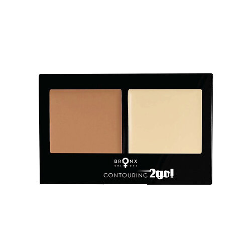 BRONX COLORS Палетка для контуринга 2GO, CARAMEL / SHIMMER BEIGE, 8 г CARAMEL / SHIMMER BEIGE
