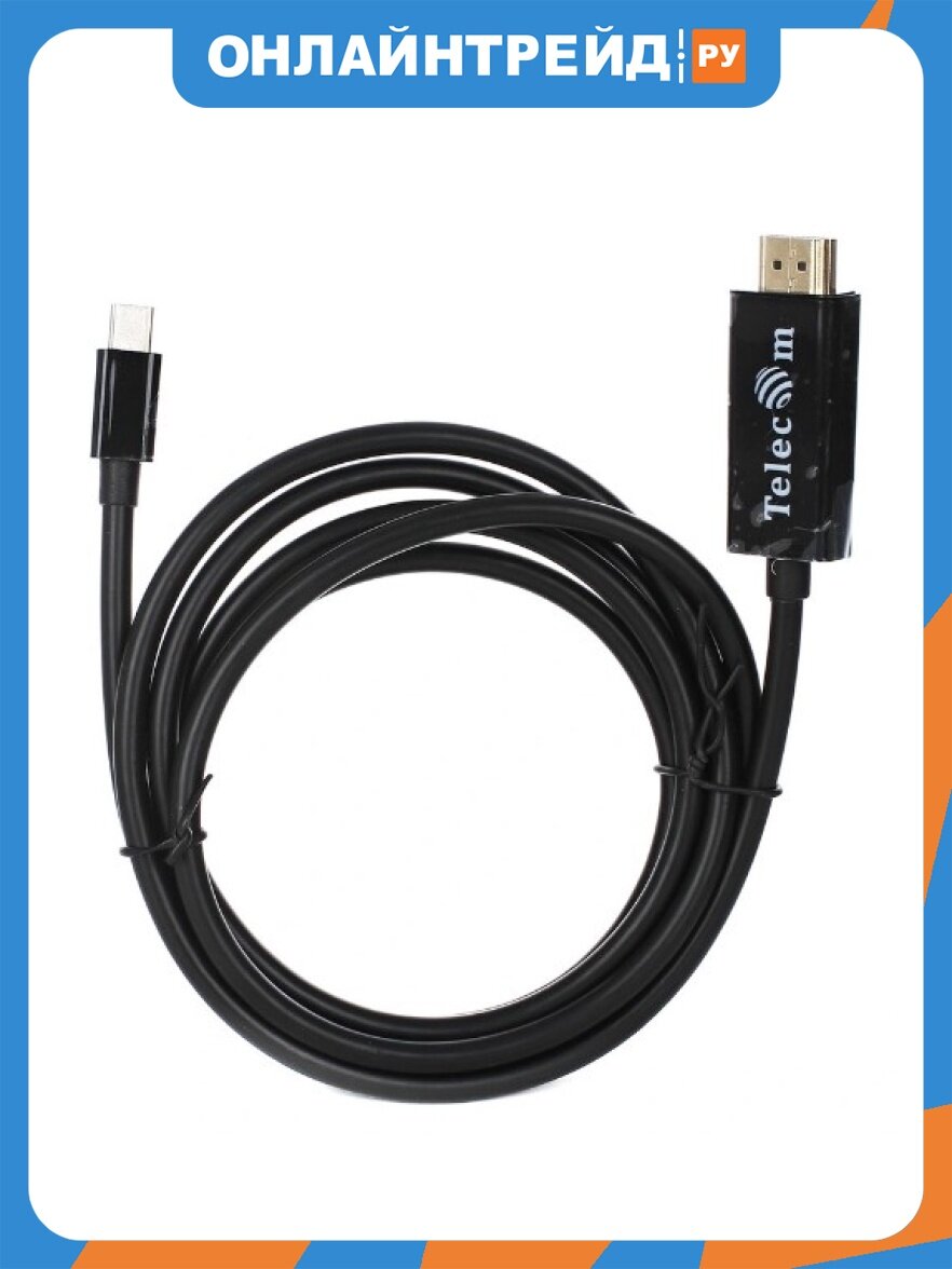 Кабель-переходник Telecom TA695 Mini DisplayPort M => HDMI M 1.8m