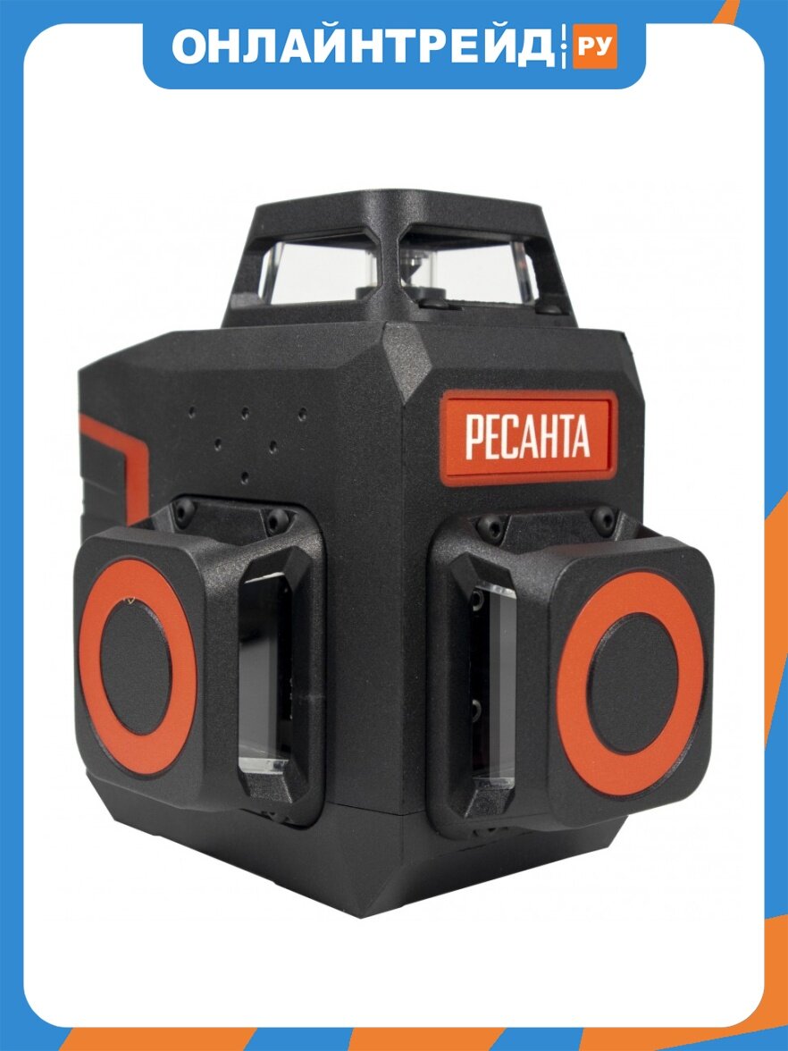 Уровень лазерный Ресанта ПЛ-3Х360ШС Green, 61/10/528