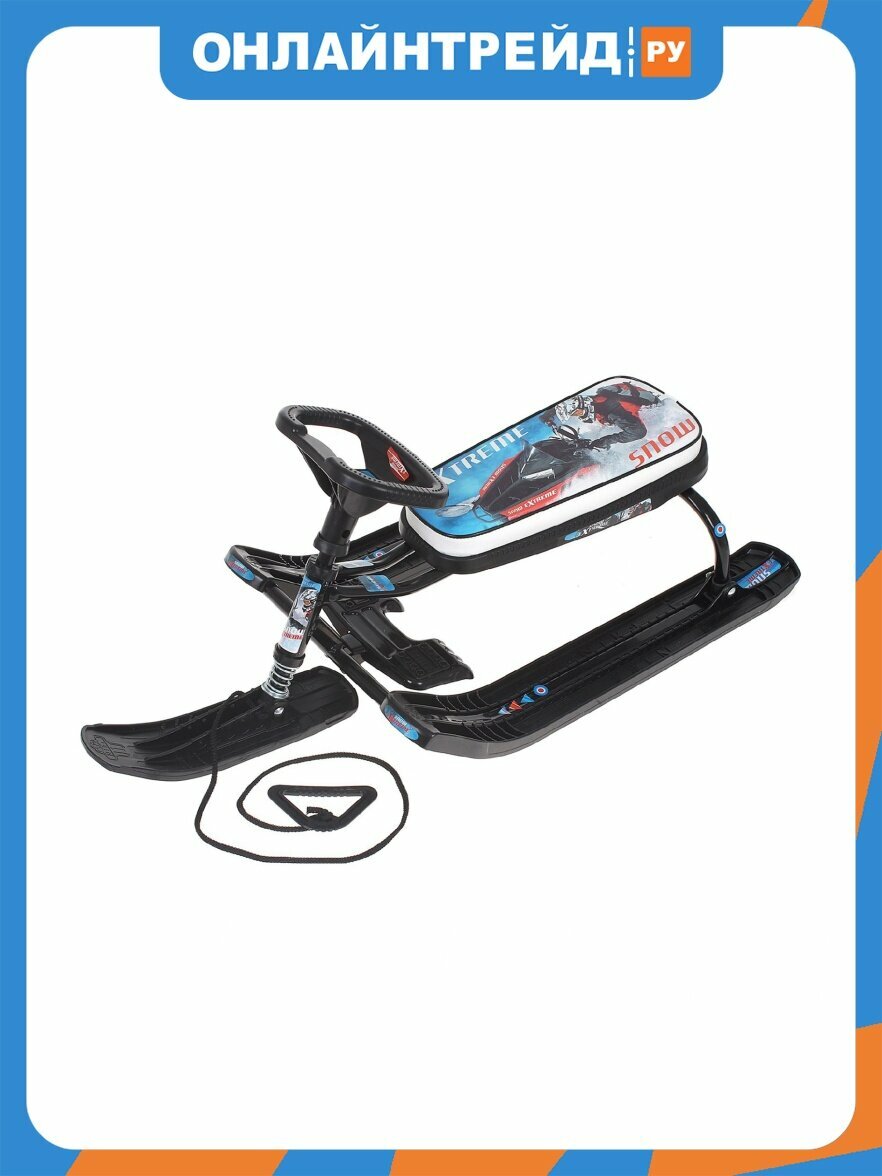 Снегокат Nika Тимка спорт 2+ гонки (черный каркас)