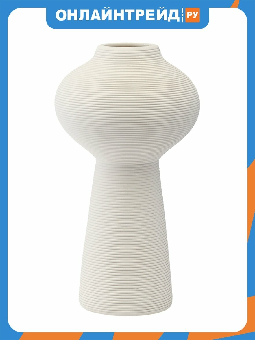 Ваза Bergenson Bjorn Artemida 23 см, фарфор, белый (BB0000981)