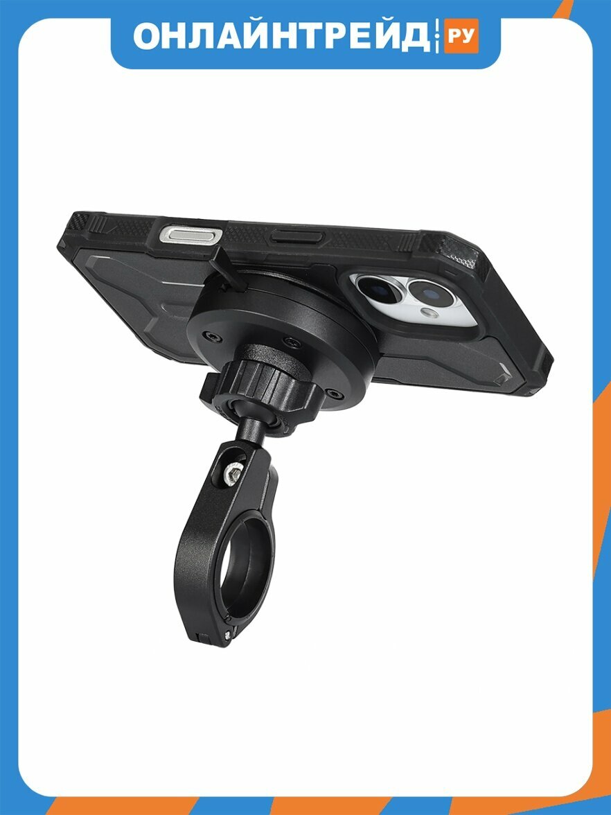Держатель для смартфона Magssory GR-MT2 на руль с шаровой головкой Ram Mount, чёрный