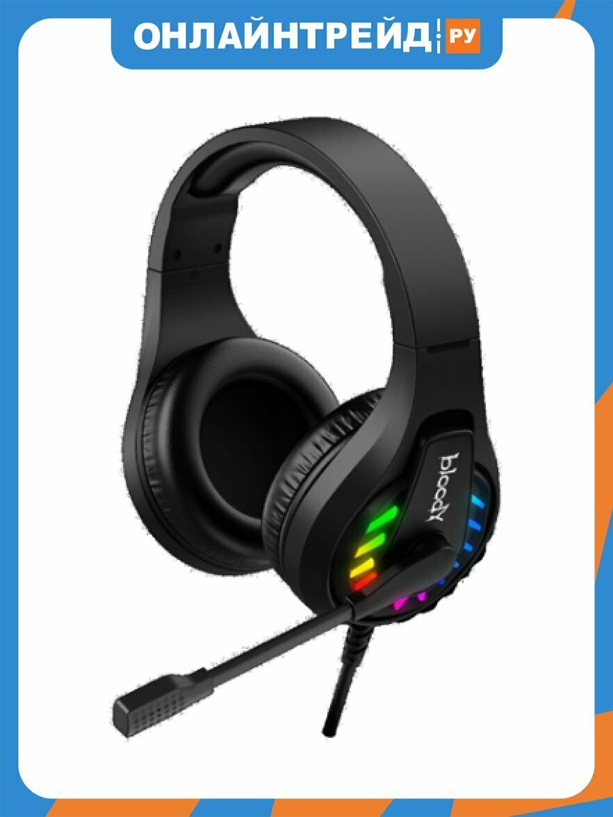 Игровые наушники A4TECH Bloody G230, проводные (USB), черный