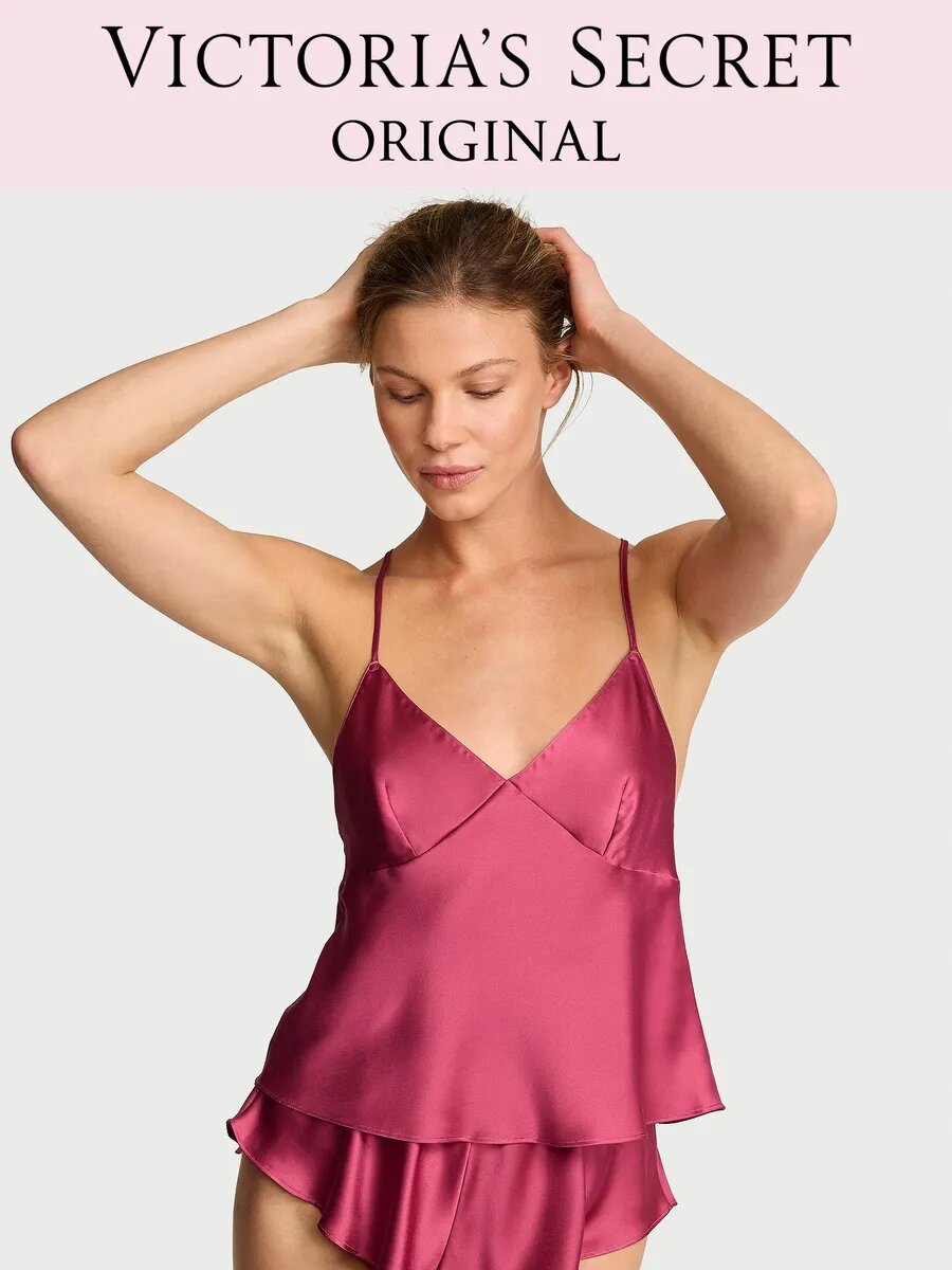 Пижама Satin Open-Back Cami & Shorts Set