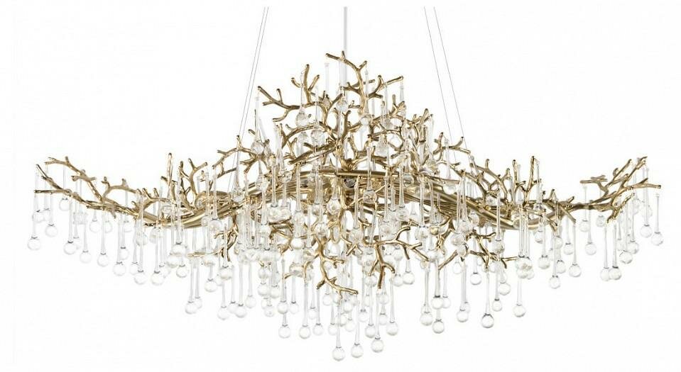Люстра Loft it Coral 10351 1200L AB цвет плафона подвески Прозрачный, цвет арматуры Бронза