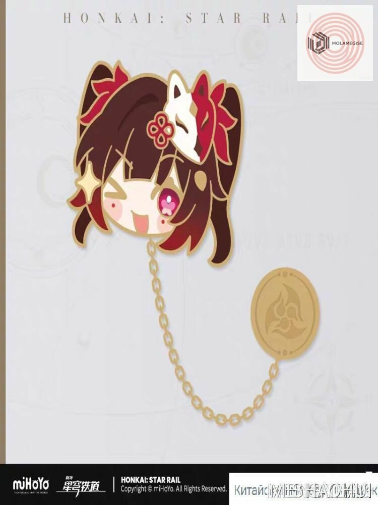 Honkai: Star Rail Pompom Exhibition Hall Series Metal Badges Аниме фигурка 3.1-3.8cm