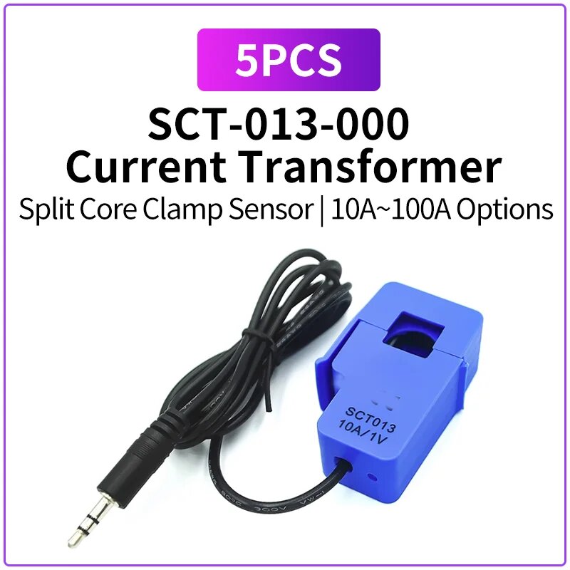 SCT-013-000 Трансформатор тока 10-100А 100A 1V