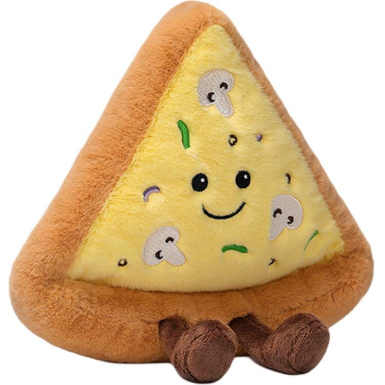 Плюшевая игрушка унисекс McHugs Коллекция "Пицца" Успокаивающая, Mushroom Pizza, 18 см