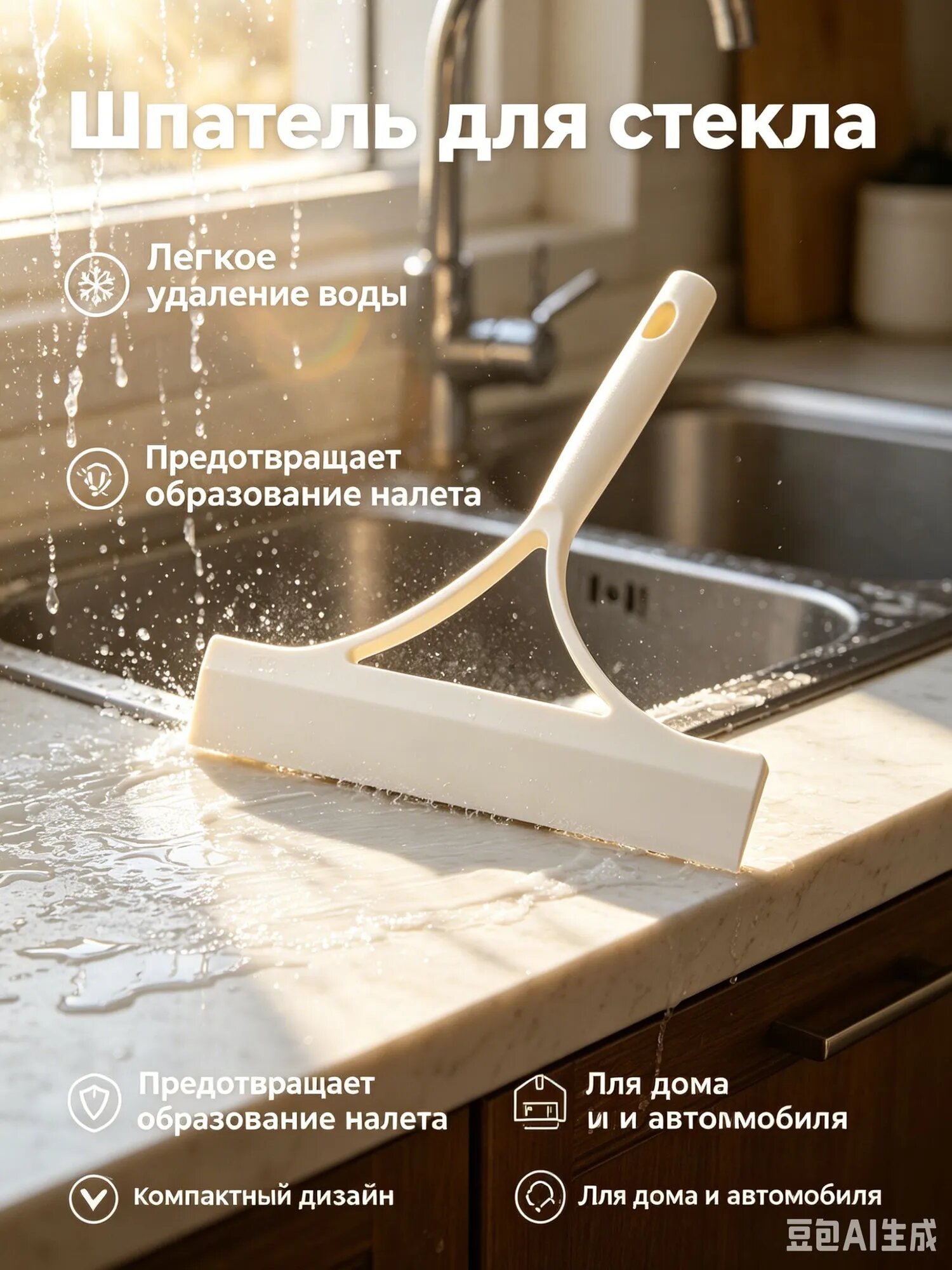 Водосгон для пола 1 шт. Простое решение для уборки воды. Долговечный, с подвесом. Всегда под рукой!