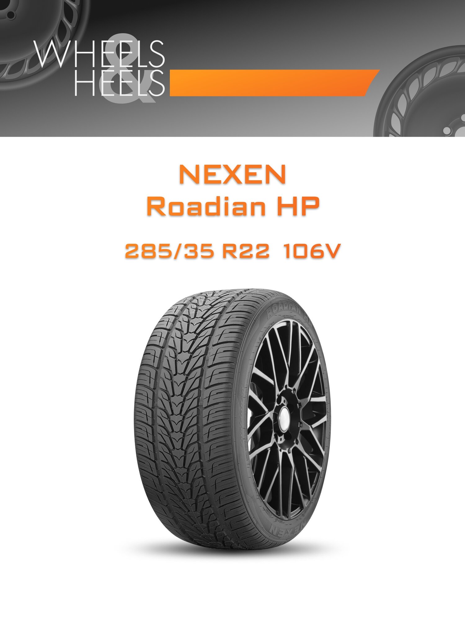 Шина автомобильная Nexen Roadian HP HT 285/35 R22 106V XL SUMMER, летняя, универсальная