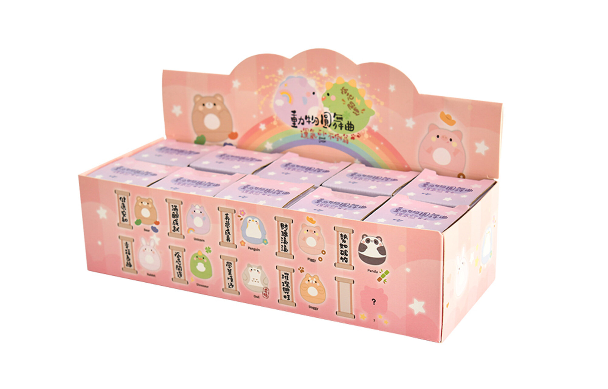 Керамические игрушки-неваляшки унисекс Momicafe, Animal Waltz 10 Pack