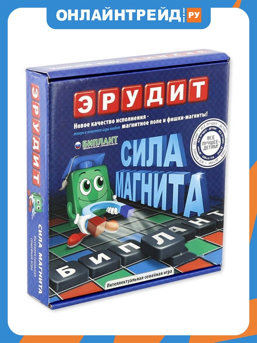 Настольная игра Биплант Эрудит. Сила магнита