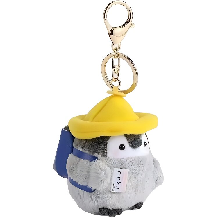 Плюшевая подвеска унисекс BANQIN Маленький пингвин, Blue Backpack Penguin (with Keychain), 10 см