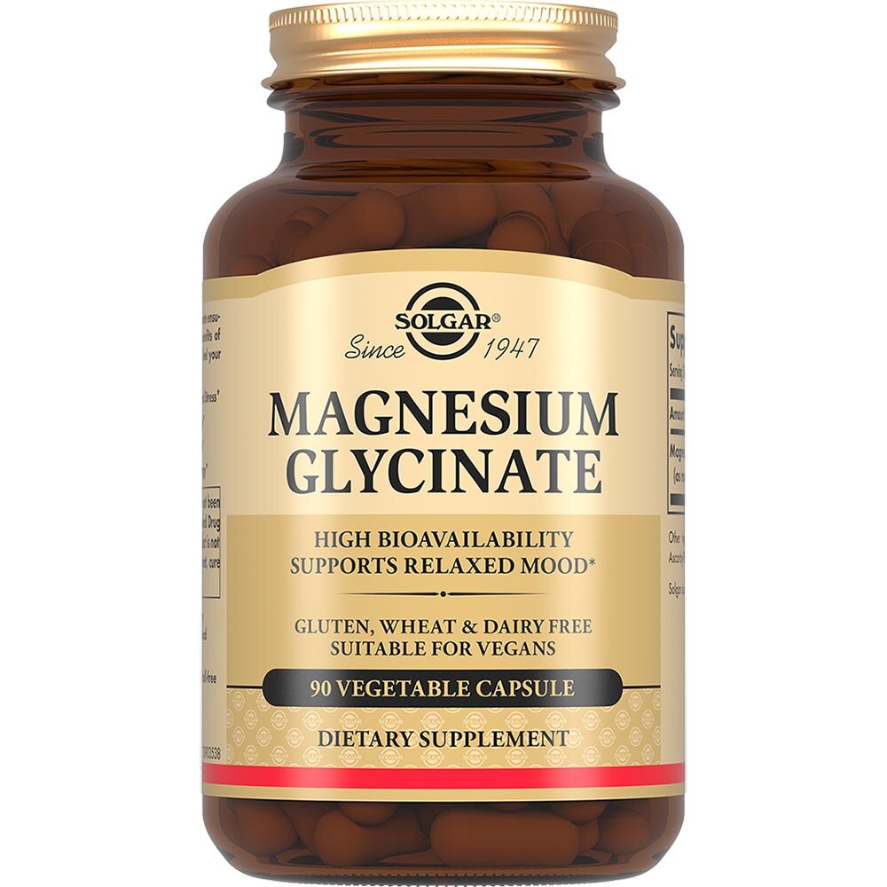 БАД Solgar Капсулы "Глицинат Магния", 90 шт. Magnesium Glycinate