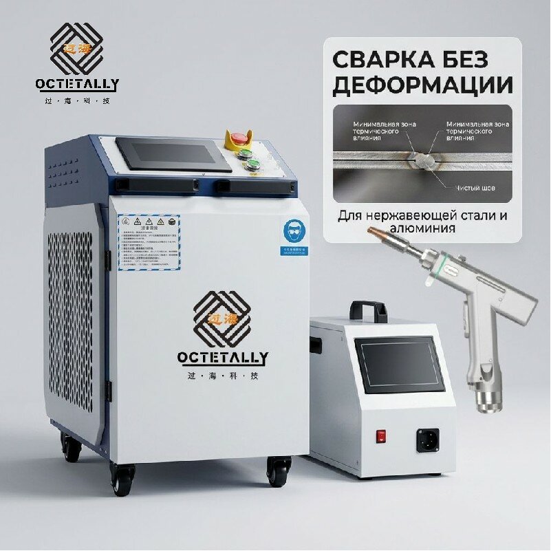 Компактный лазерный сварочный аппарат Raycus - Сварка нержавейки и алюминия без деформации