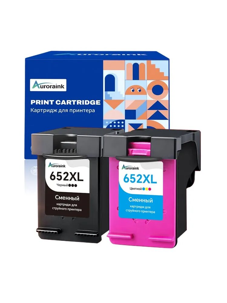 Картридж для принтера HP 652 XL (черный + цветной) для HP DeskJet Ink Advantage 1115 3635 5075
